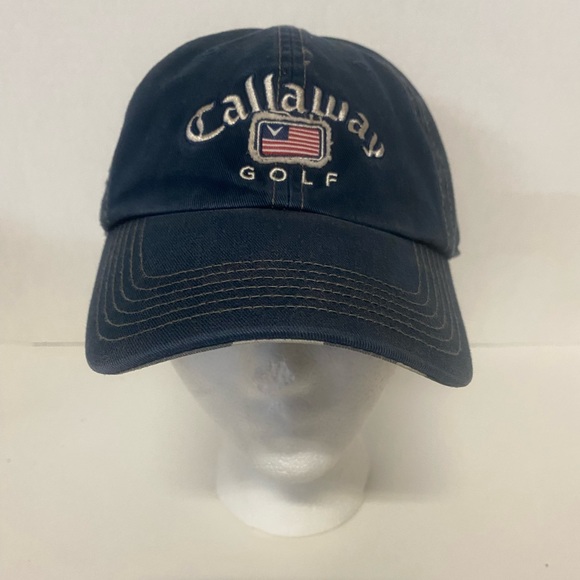 Callaway | Accessories | Callaway Blue Embroidered Adjustable Golf Hat ...